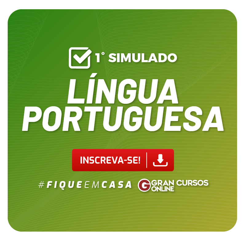 1° SIMULADO DE LINGUA PORTUGUESA 2020