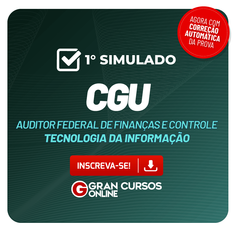 CGU - 1° Simulado Para o Cargo de Auditor Federal de Finanças e ...